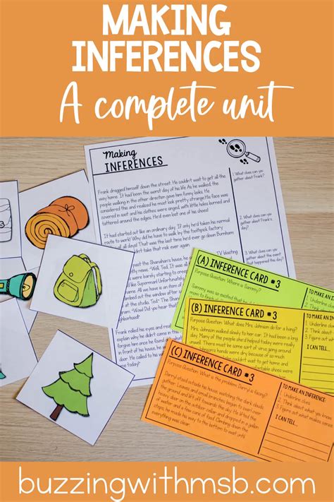 Making Inferences Anchor Chart And Graphic Organizer Buzzing With Ms B