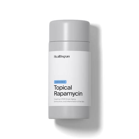Topical Rapamycin Skin Healthspan