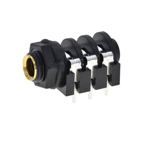 Conector Hembra 6 Pines Para Pcb 6 35mm 1 4