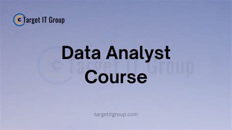 Data Analyst Course Target It Group