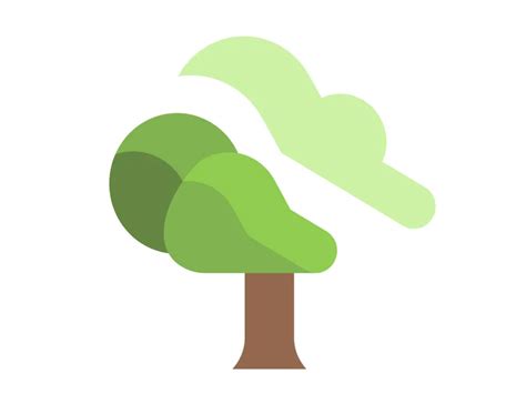 Green Tree Emoji Icon PNG Vector In SVG PDF AI CDR Format