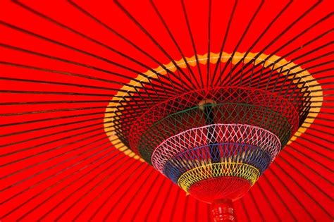 Premium Photo Red Umbrella