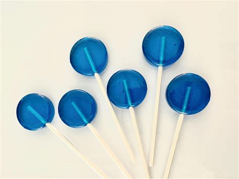 Blue Raspberry Lollipops Gourmet Candy Party Favors And Sweet Treat