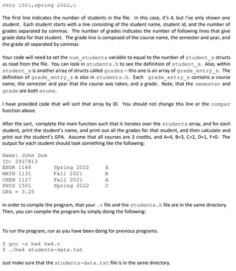 Solved Need Some Help With This Problem The C File Needs To
