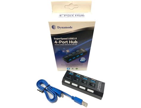 High End 4 Port Switchable SuperSpeed USB 3 0 Hub From Dynamode USB3 HB 4PM V