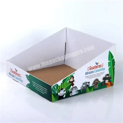 Wholesale Custom Printed Unique Corrugated Pdq Display Boxes Custom Logo Toy Dolls Cardboard