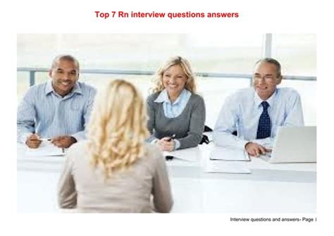 Top 7 Rn Interview Questions Answers Ppt Free Download