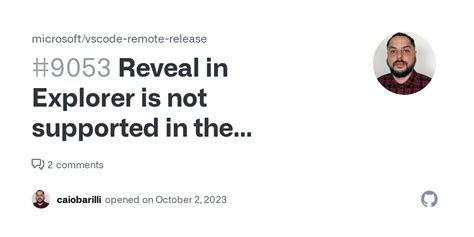 Reveal In Explorer Is Not Supported In The Browser · Issue 9053
