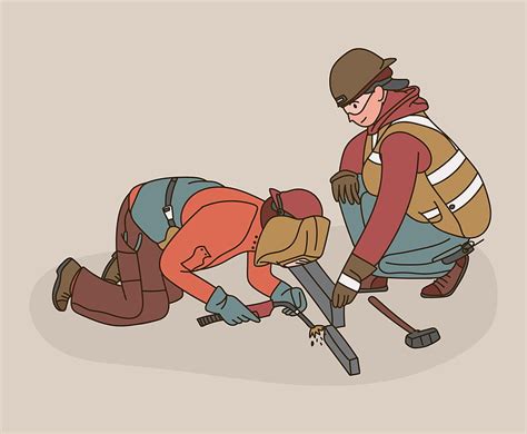 Two Factory Workers Ai Svg Vector Uidownload