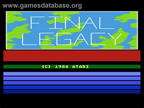 final legacy atari 8 bit games database