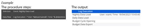 how to log procedures execution with timestamps — board community