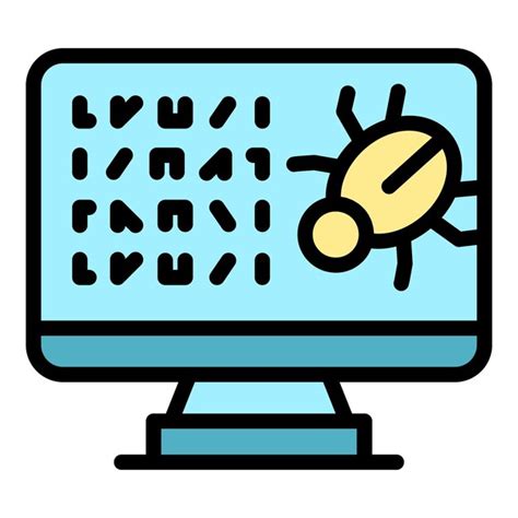 Premium Vector Monitor Malware Icon Outline Monitor Malware Vector