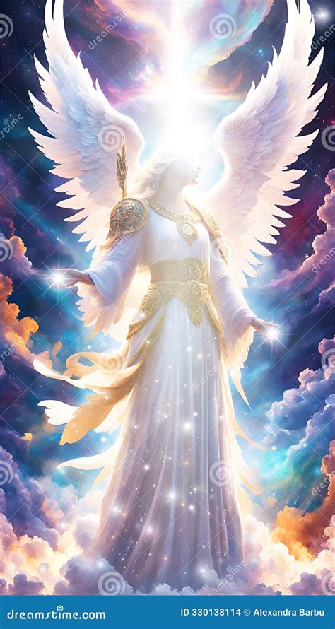 Divine Presence Angel Of Light And Love Doing A Miracle Angel