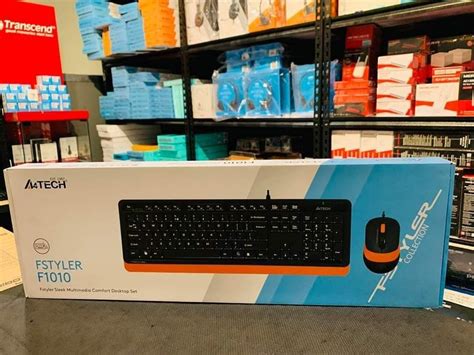 a4tech fstyler f1010 keyboard mouse combo usb orange computers and tech