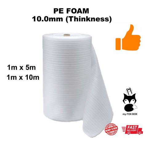 Myfavorpackaging Pe Foam 10mm X 1m X 5m Roll Pe Foam Polyethylene Roll Industrial Packaging Pe