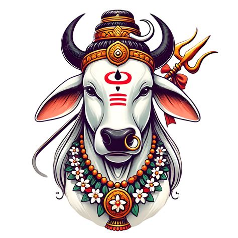 Nandi Ji Poster And Lord Shiva Lingam Sticker For Mahashivratri Wall Ar, Wall Clipart, Sticker ...