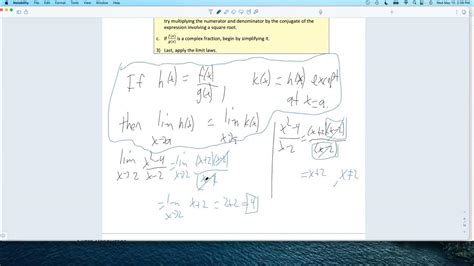 Finding Limits Algebraically Youtube