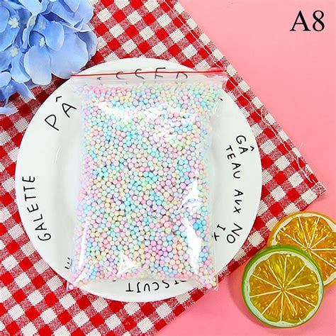 1 Pack 2 6mm Slime Balls Diy Snow Mud Particles Ac Vicedeal