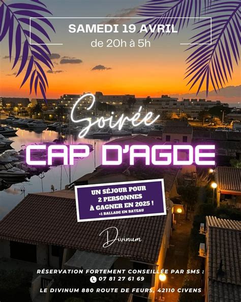 Soirée Cap Dagde Au Divinum Le Divinum