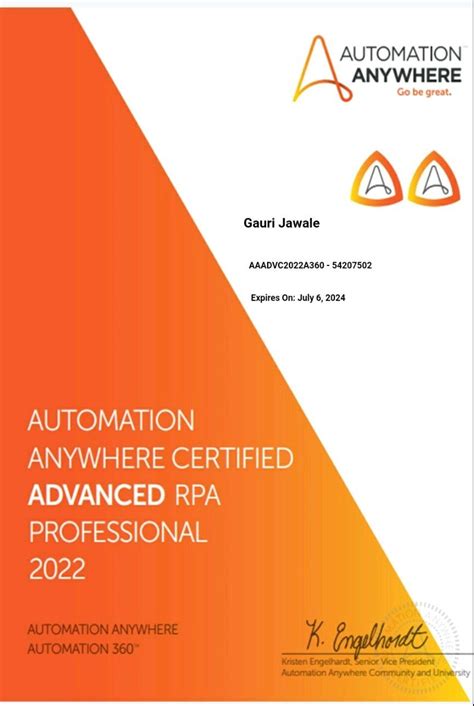 Gauri Jawale On Linkedin Automation Rpa Automationanywhere A360 Roboticprocessautomation
