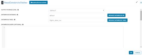Reading Databricks Tables — Sparkflows 001 Documentation