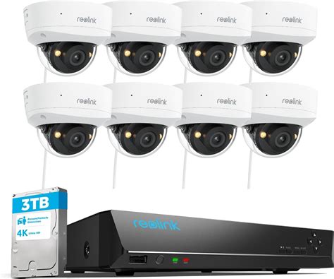 Reolink 5mp Poe Outdoor Security Cameras Color Night