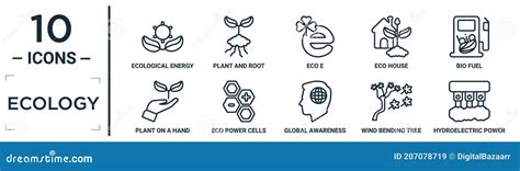 Linear Hydroelectric Power Station Icon From Ecology Outline Collection Thin Line Hydroelectric