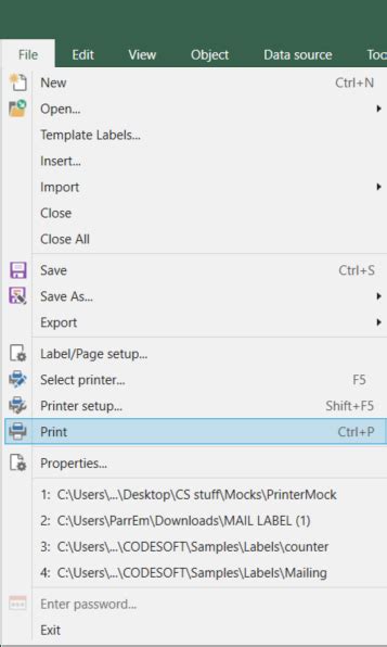 How Do I Print To A File In Codesoft Or Labelview · Customer Self Service