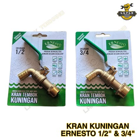 Jual Kran Tembok Kran Taman Kuningan Ernesto 1 2 3 4 Inch Shopee