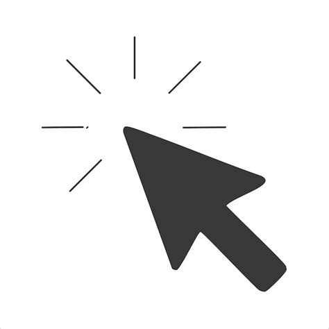 premium vector click icon button symbol pointer tap mouse arrow