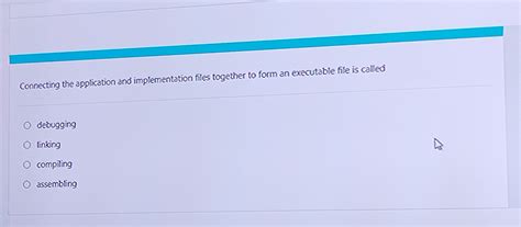 Solved Connecting The Application And Implementation Files