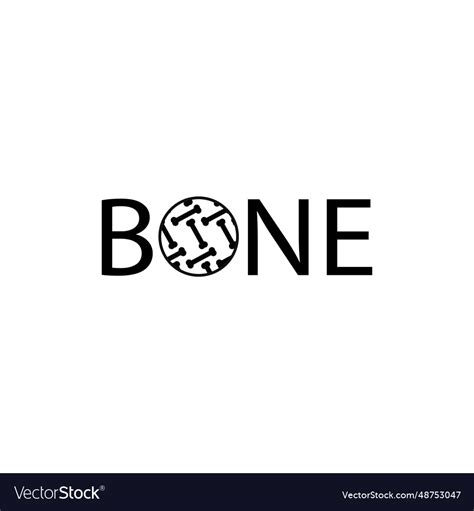 Bone Logo Royalty Free Vector Image VectorStock