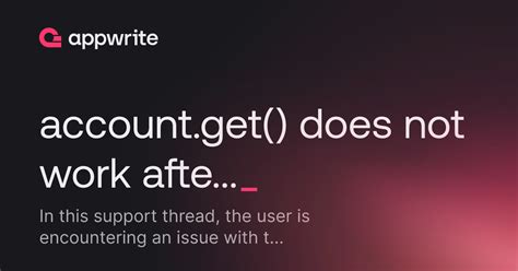 Accountget Does Not Work After Authenticating With Oauth2 Session
