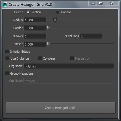 Hexagon Grid Creator For Maya Free Poly Tools Modeling Scripts Plugins Downloads For Maya