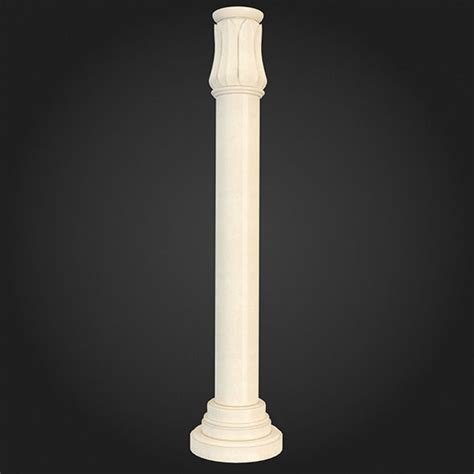 3d render column cgtrader
