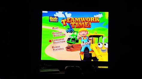 Bob The Builder Teamwork Time Dvd Menu Walk Through Youtube