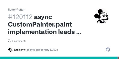 Async Custompainter Paint Implementation Leads To Unclear Error Issue Flutter