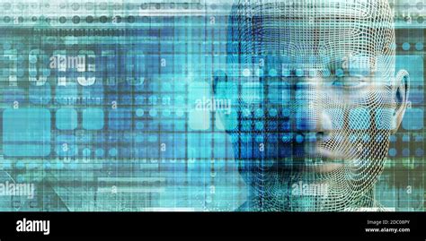 Man Machine Integration Design And Analytics System Stock Photo Alamy