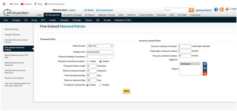 How To Create A Fine Grained Password Policy In Active Directory