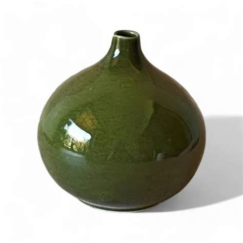 Glazing Claymistry Olive Balloon Shaped Ceramic Vase At ₹ 1399 Piece In