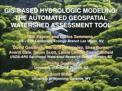 Ppt Gis Based Hydrologic Modeling The Automated Geospatial Watershed