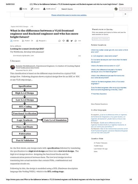What Is The Difference Between A Vlsi Frontend Engineer And Backend Engineer And Who Has More