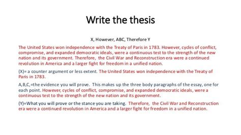 Writing An Apush Thesis Writing An Apush Thesis