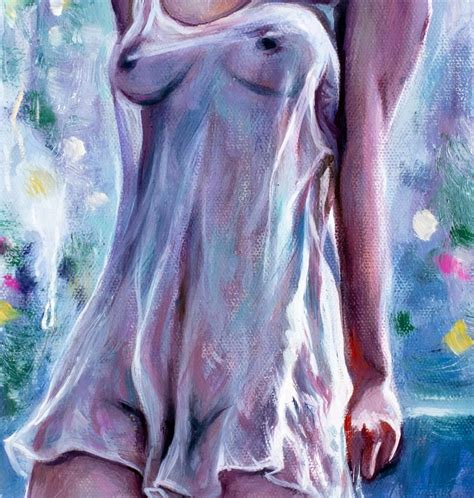 Valentin Ukrainets Semi Nude A Beautiful Brunette Woman In A Cozy