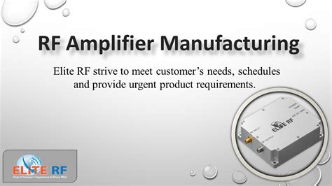 The Low Noise Amplifier Basics Presentation Free To Download