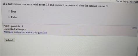 solved show intro instruct if a distribution is normal with