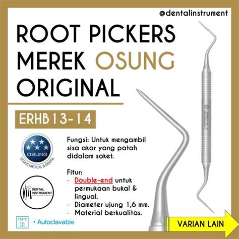 Jual Root Tip Picker Elevator Bein Single And Double End Merek Osung