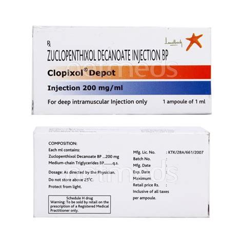 Clopixol 200mg Injection Depot 1ml