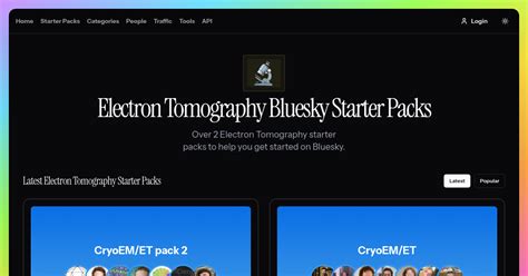 Electron Tomography Bluesky Starter Packs 2 Lists • Apr 2025