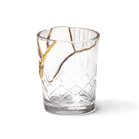 Seletti Kintsugi Glass Set Of 2 2modern